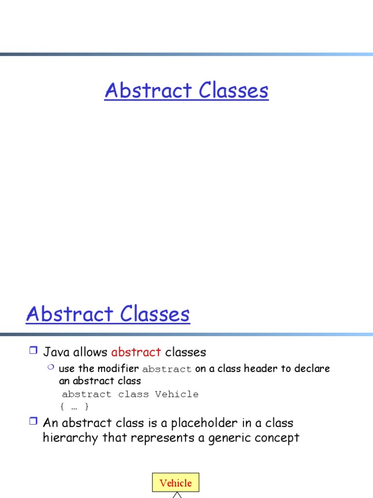 Understanding Java Abstract Classes and Inheritance | PDF | Class ...