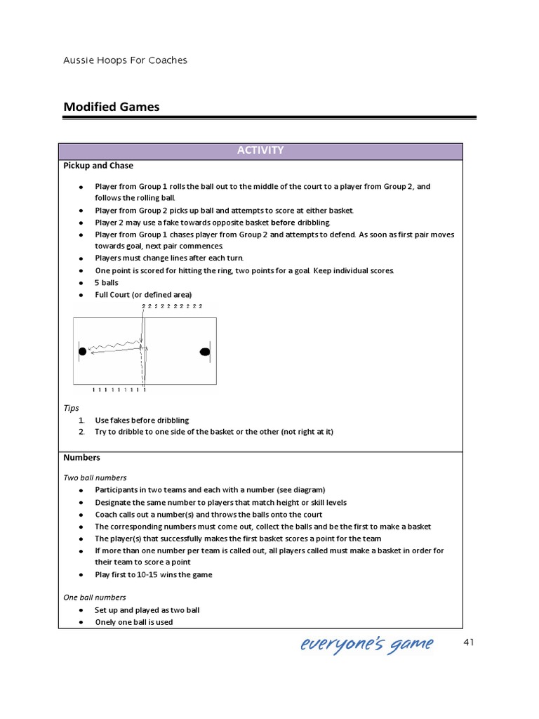 Modified Games | PDF | Games Of Physical Skill | Teams