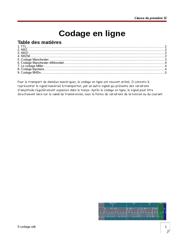 5 Codage PDF | PDF | Électronique | Télécommunications
