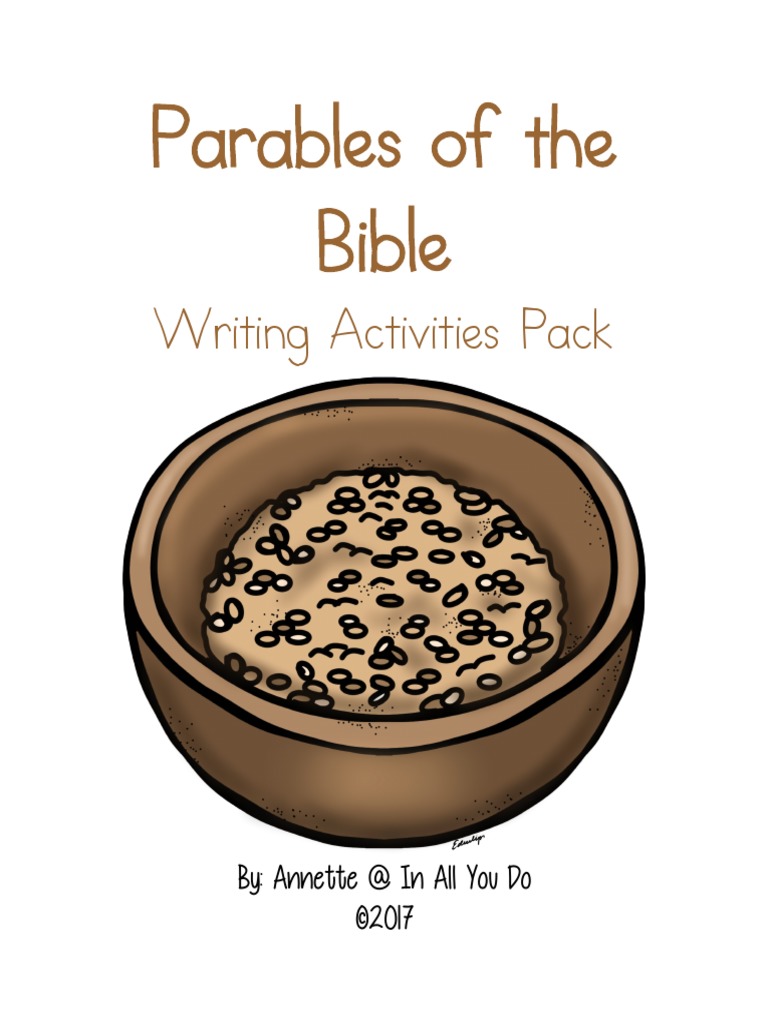 Parables Writing Activities FINAL | PDF | Parables Of Jesus | Repentance