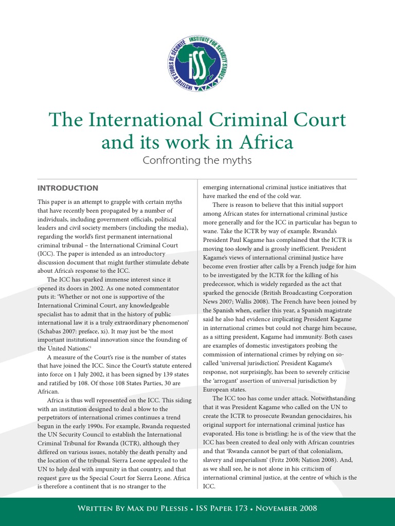 The International Criminal Court | PDF | International Criminal Court ...