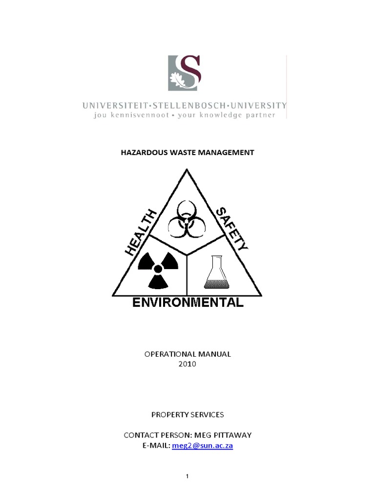 Hazardous Waste Management | PDF | Radioactive Waste | Nuclear Power