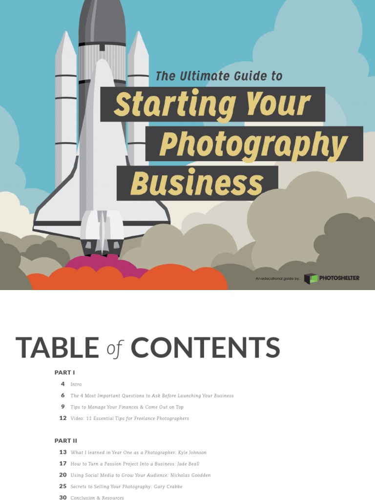 Ultimate Guide Starting Your Photography Business PDF | PDF ...