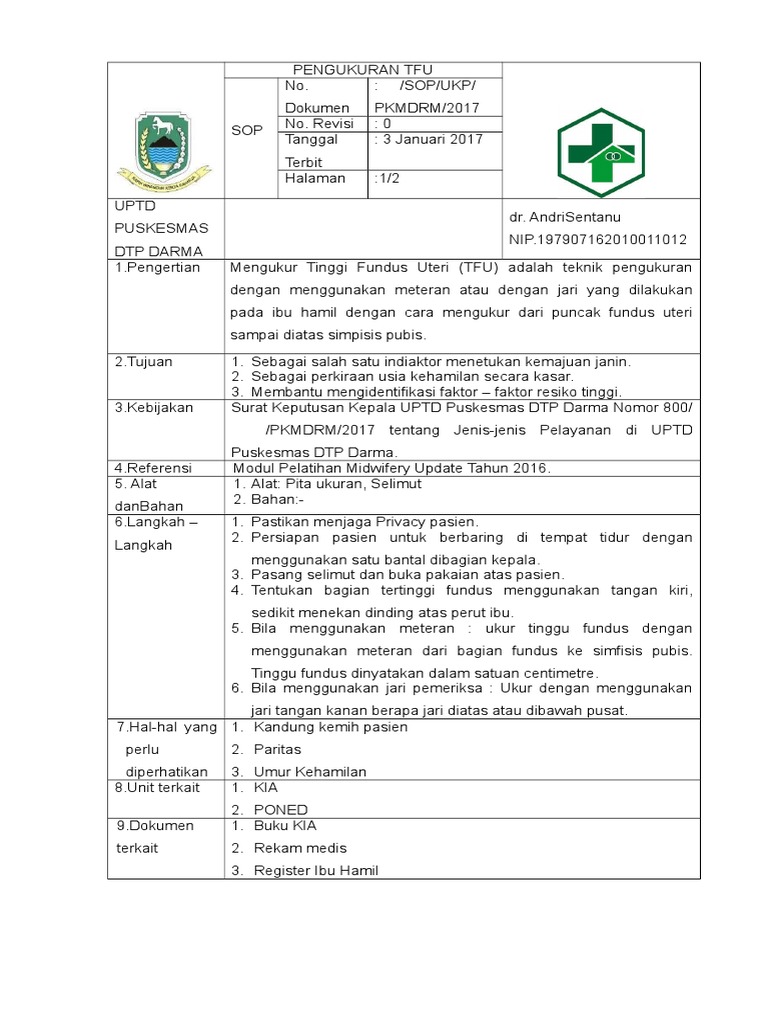 Panduan Pengukuran Tinggi Fundus Uteri | PDF | Sains & Matematika