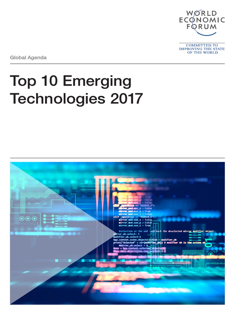 WEF Top 10 Emerging Technologies Report 2017 | PDF | Vaccines | Biopsy