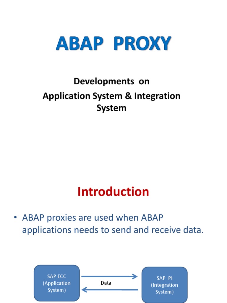 Abap Proxy | PDF | Proxy Server | Data Transmission