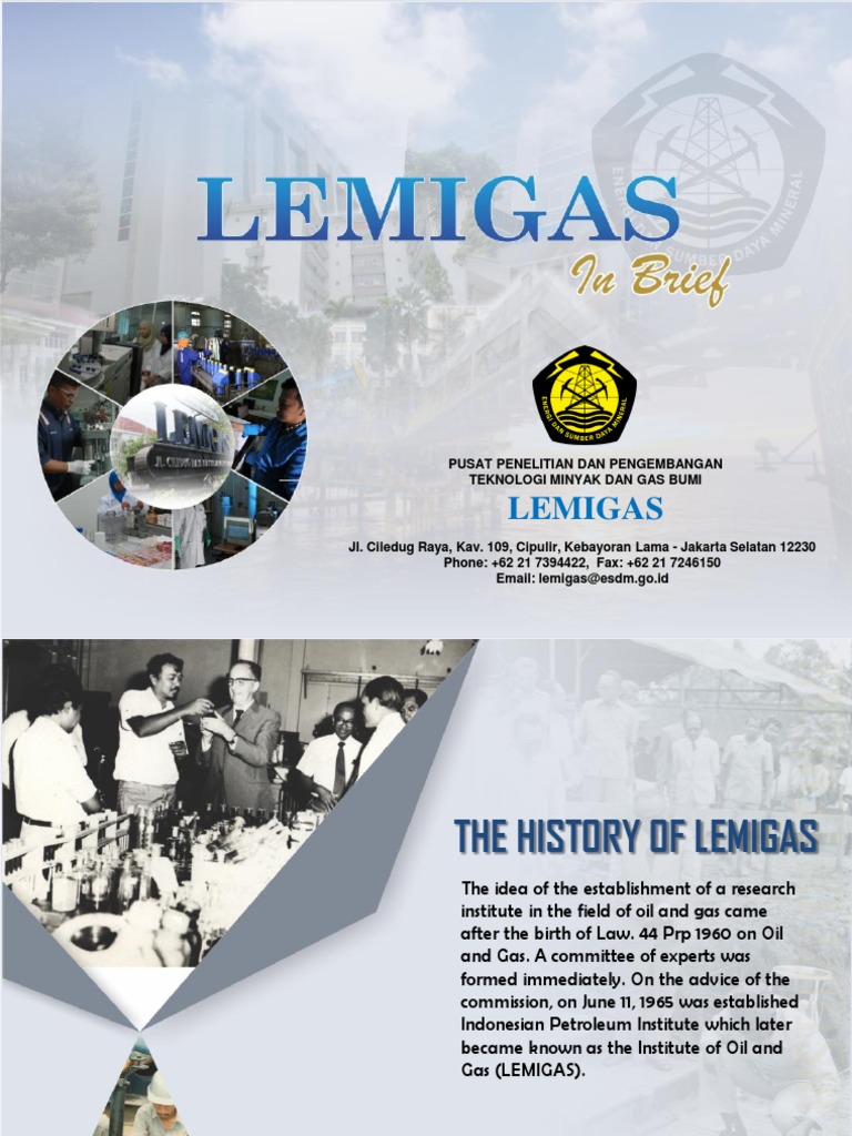 Presentasi Lemigas in Brief - Lemigas - BPPT | Petroleum | Natural Gas