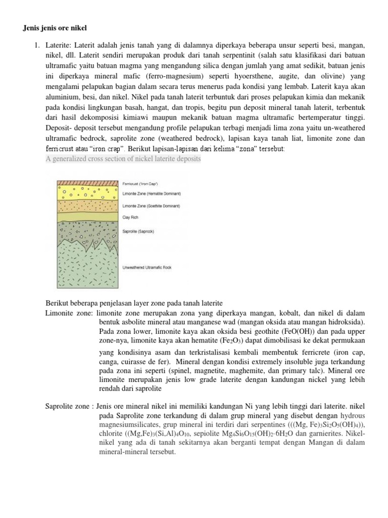 Jenis Jenis Ore Nikel | PDF