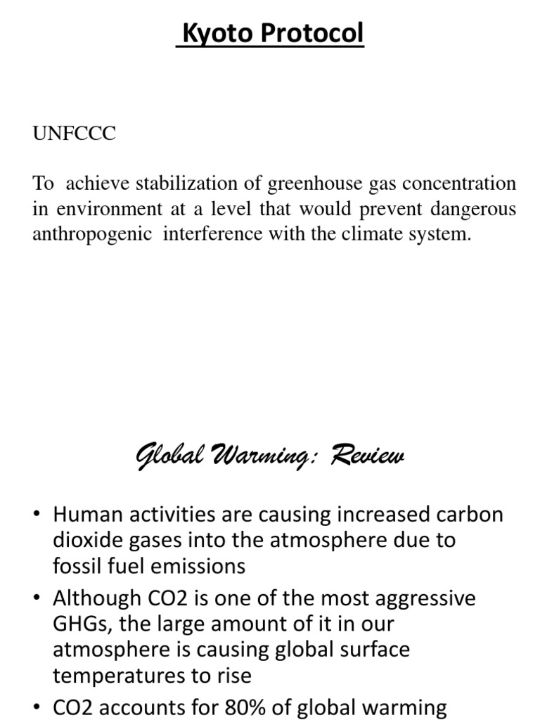 Kyoto Protocol | PDF | Kyoto Protocol | United Nations Framework ...