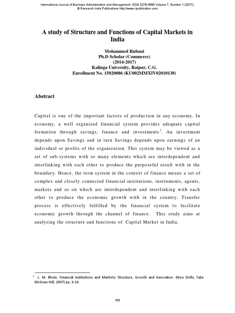 History of Capital Markets | PDF | Business