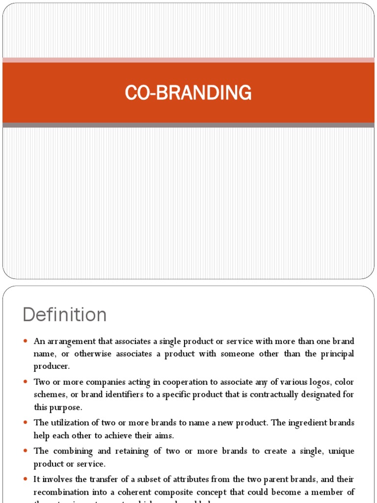 Co Branding | PDF | Brand | Marketing