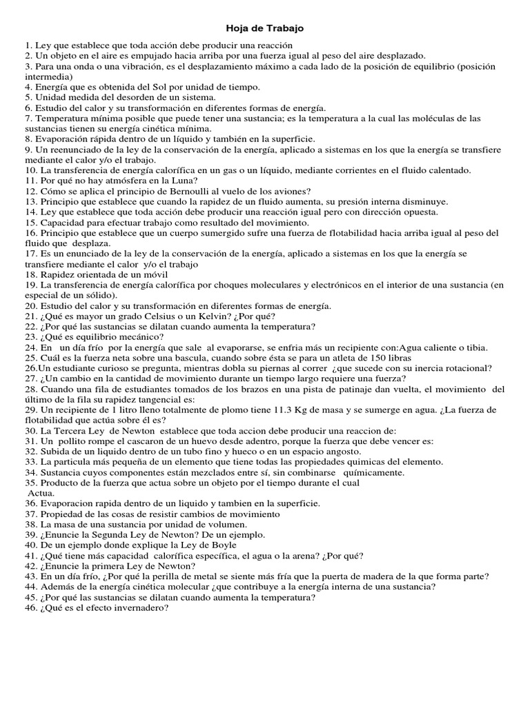 Conceptos Clave en Física y Dibujo | PDF | Calor | Temperatura