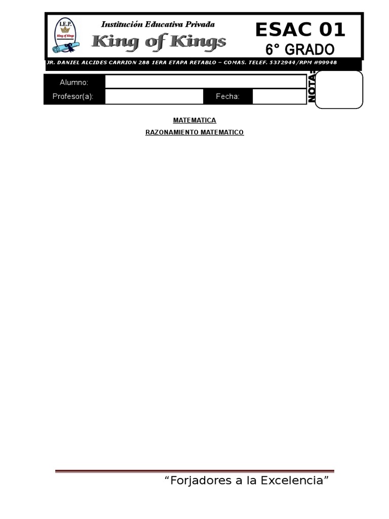 Formato de Esac | PDF