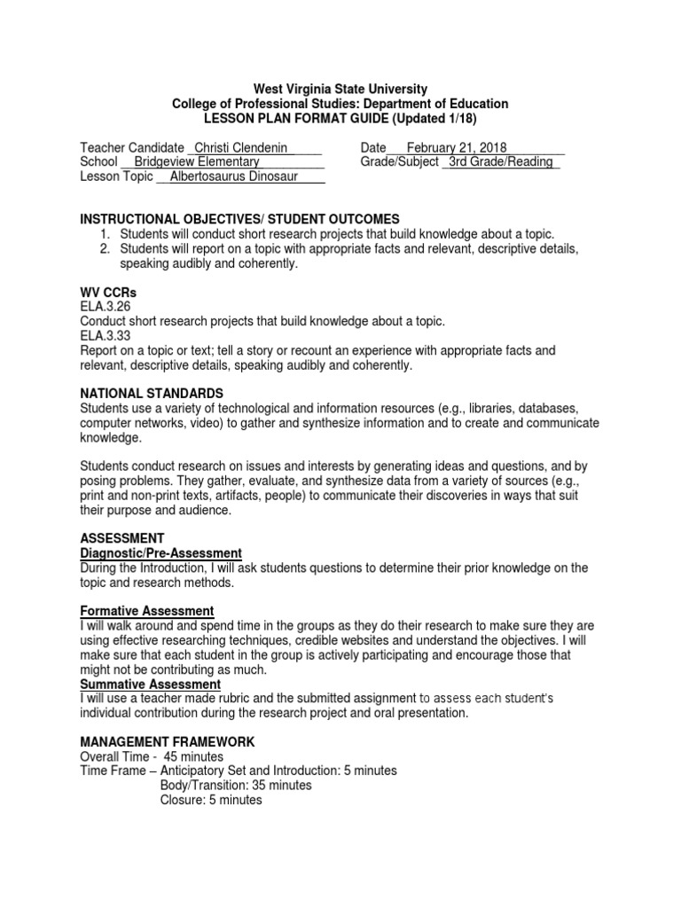 Lesson Plan 1 With Activity | PDF | Educational Assessment | Lesson Plan