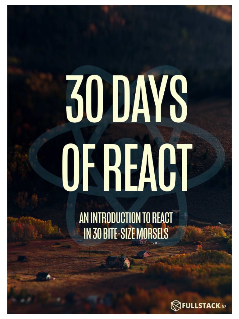 30 Days of React | PDF | Java Script | Html Element