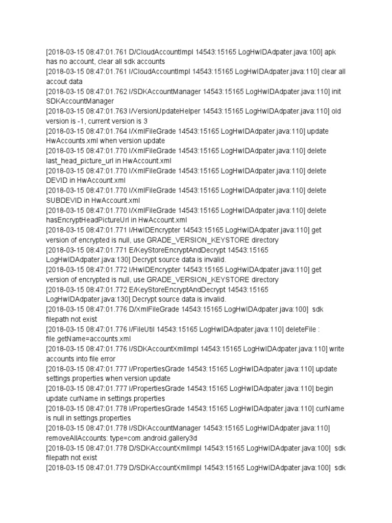 HwID log file decryption errors | PDF | Java (Programming Language ...