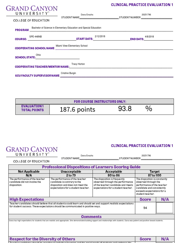 Clinical Eval 3 1 | PDF | Educational Assessment | Teachers