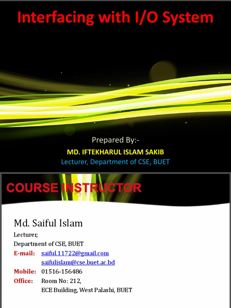 Interfacing With IO System | PDF | Input/Output | Information Technology