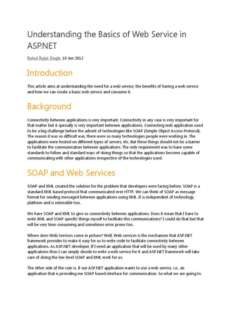Consuming Web Services in ASP.NET | PDF | Web Service | Soap