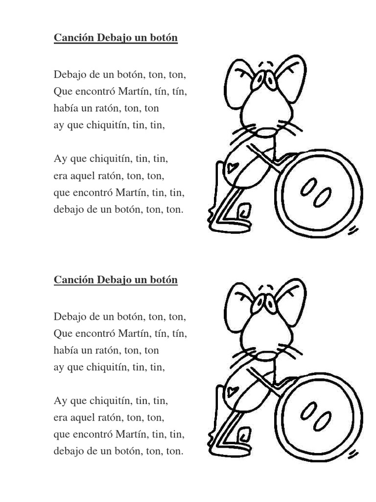 Canción Debajo Un Botón | PDF