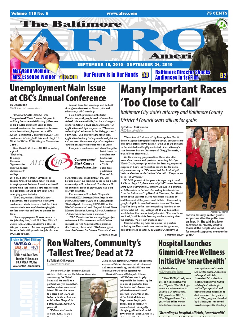 Baltimore AFRO-American Newspaper, September 18, 2010 | PDF | Business