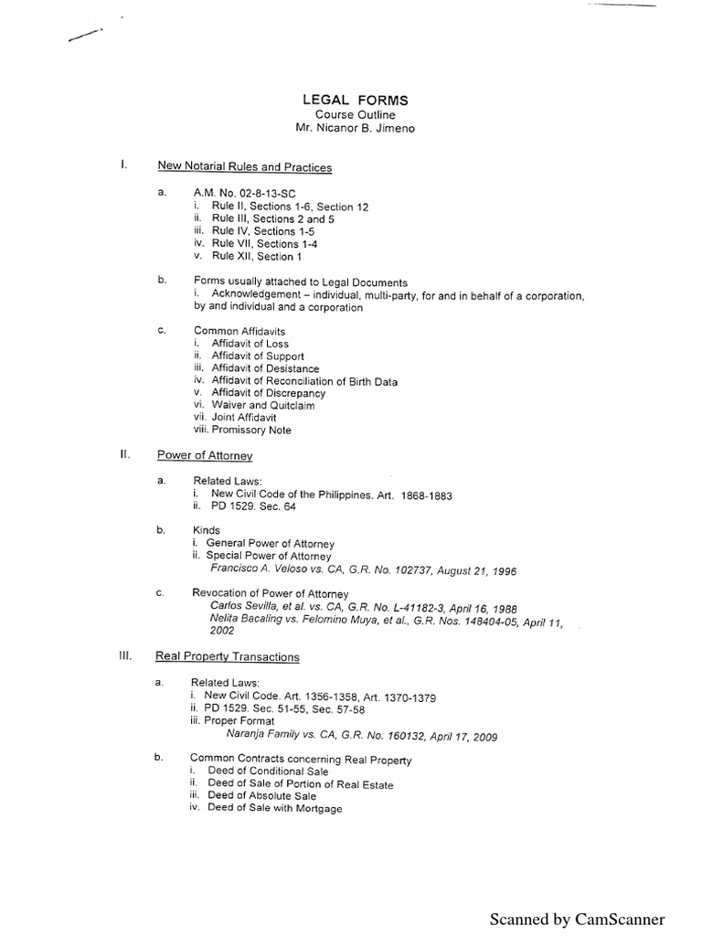 Legal Forms | PDF