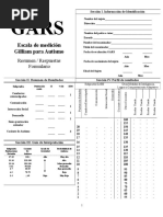GARS-3S Ficha Técnica y Descripción | PDF | Espectro autista | Validez (Estadísticas)