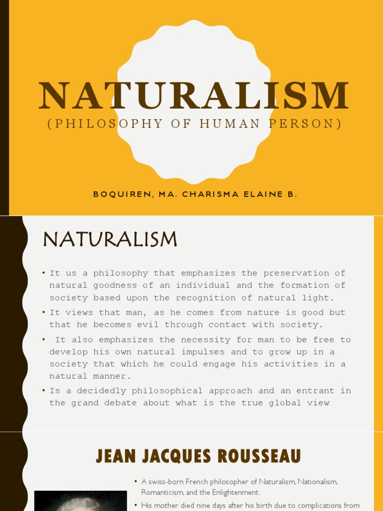 Naturalism | PDF | Naturalism (Philosophy) | Philosophical Movements