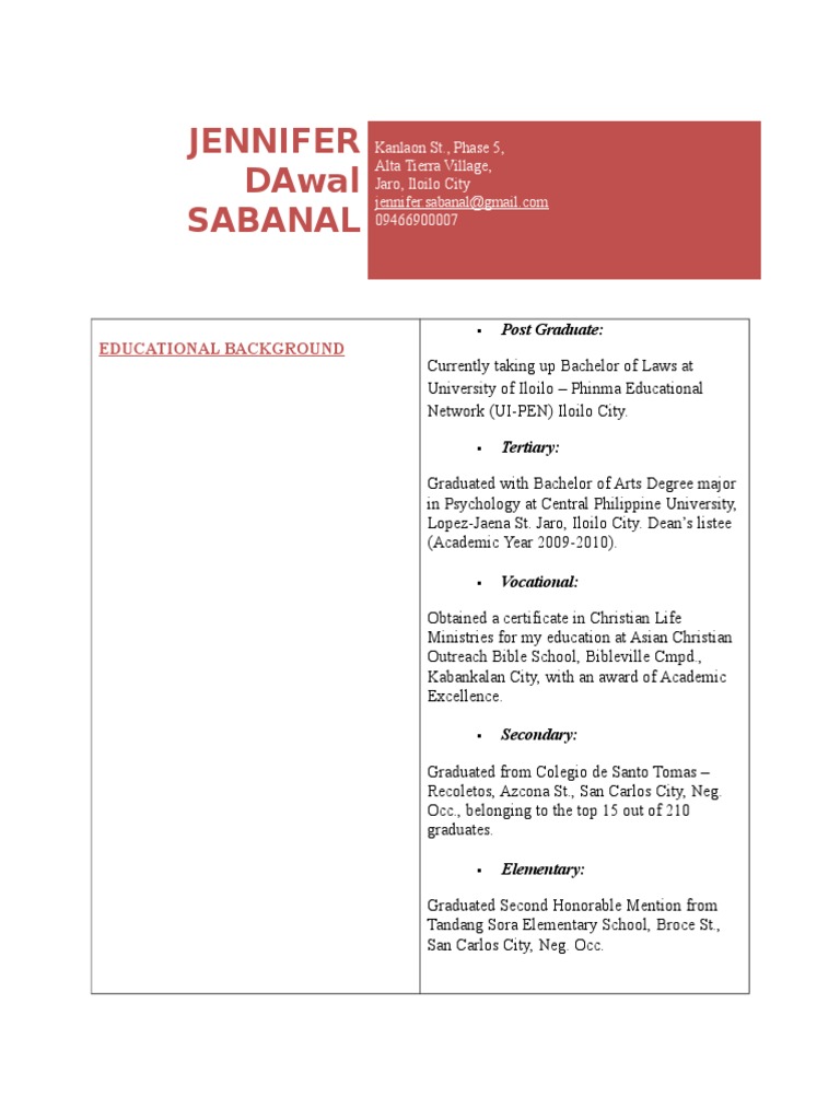 My Resume | PDF | Academia | Behavior Modification