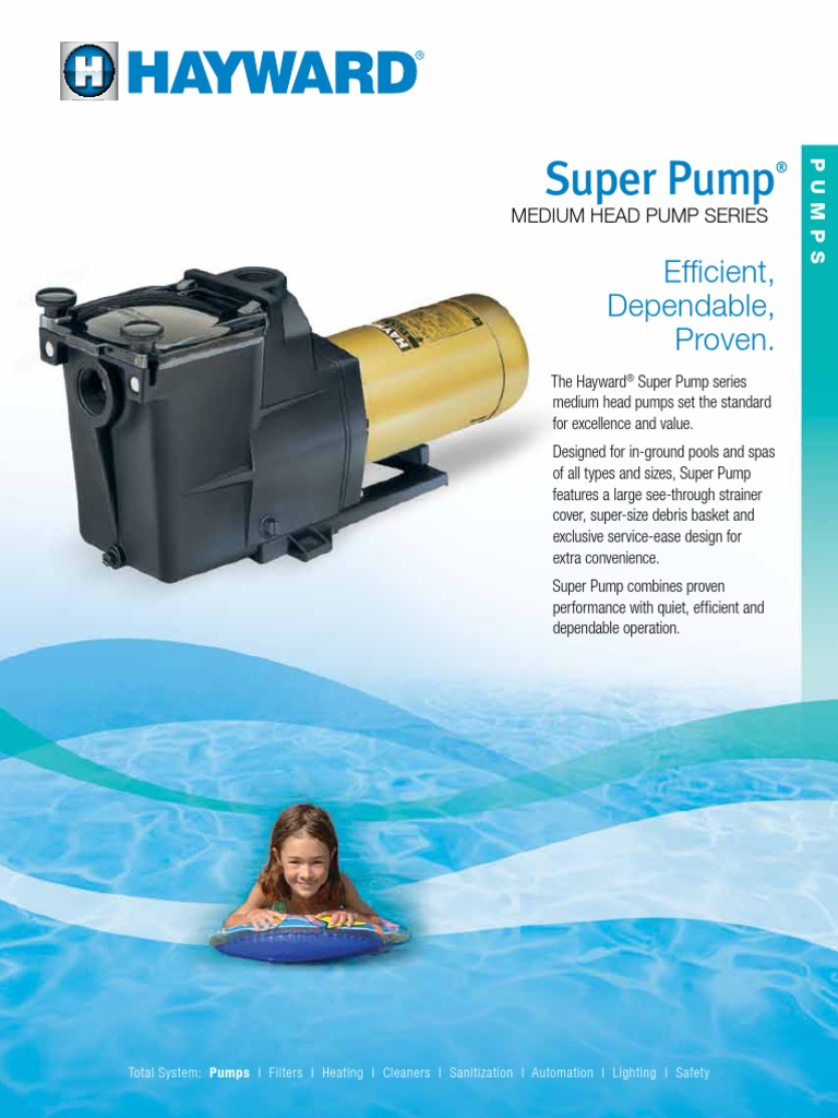 Hayward Super Pump DS | PDF | Pump | Manufactured Goods