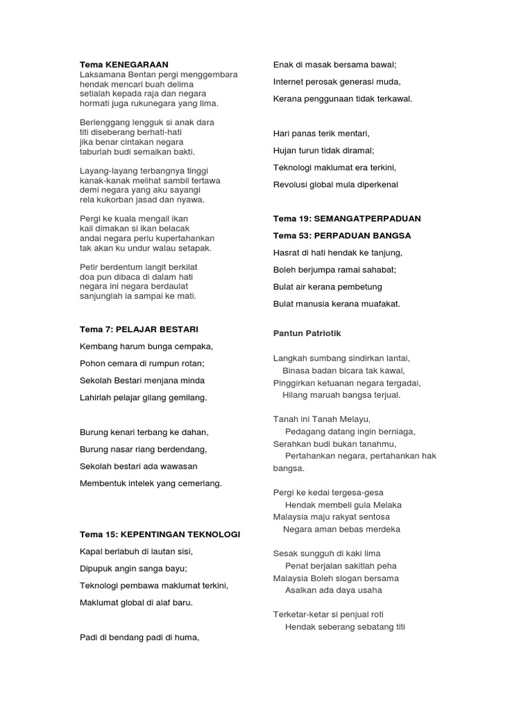 Koleksi Pantun | PDF | Perjalanan