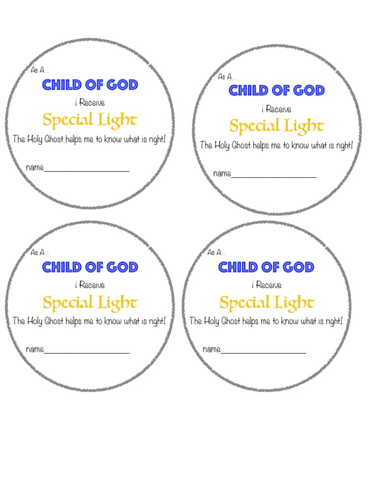 Special Light Special Light: Child of God Child of God | PDF