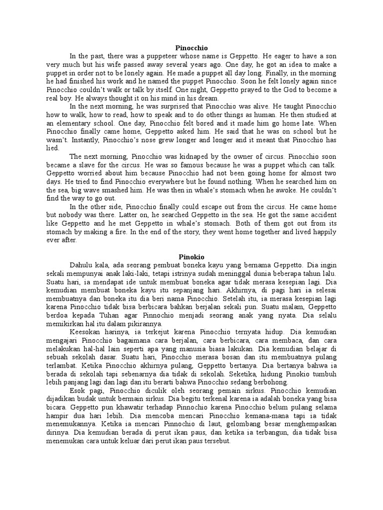 Pinocchio | PDF
