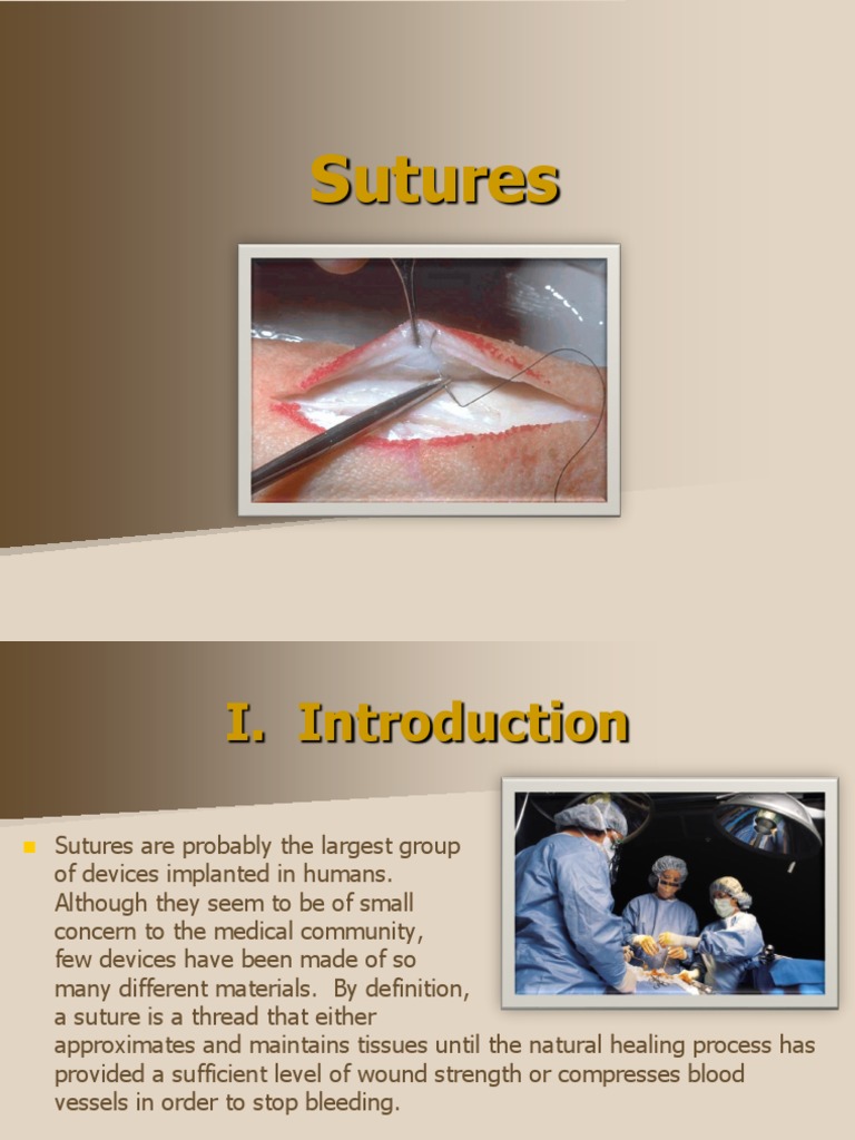 Sutures | PDF | Surgical Suture | Materials