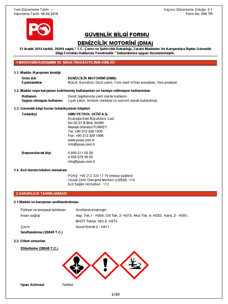 Msds Dma | PDF