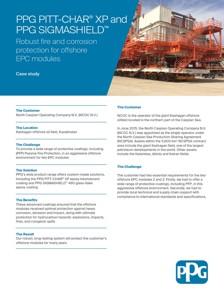 PPG Pitt-Char XP and PPG Sigmashield: Robust Fire and Corrosion ...
