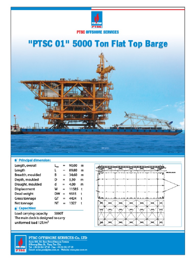 Spec PTSC 01 Cargo Barge PDF | PDF