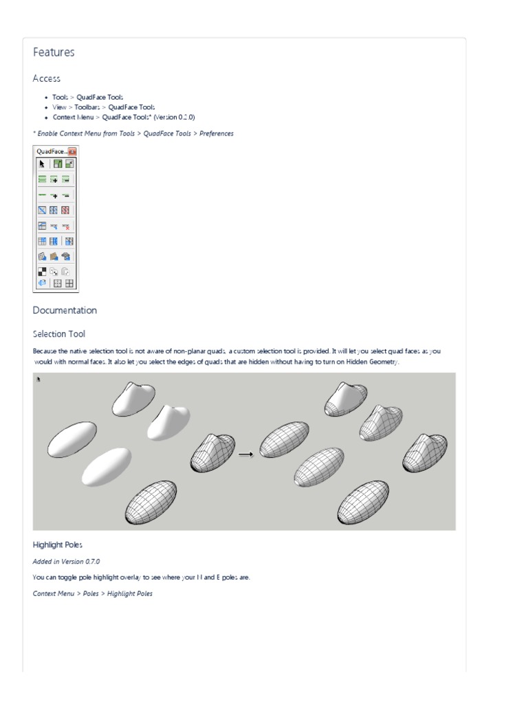 QuadFace Tools | PDF | Areas Of Computer Science | Computing