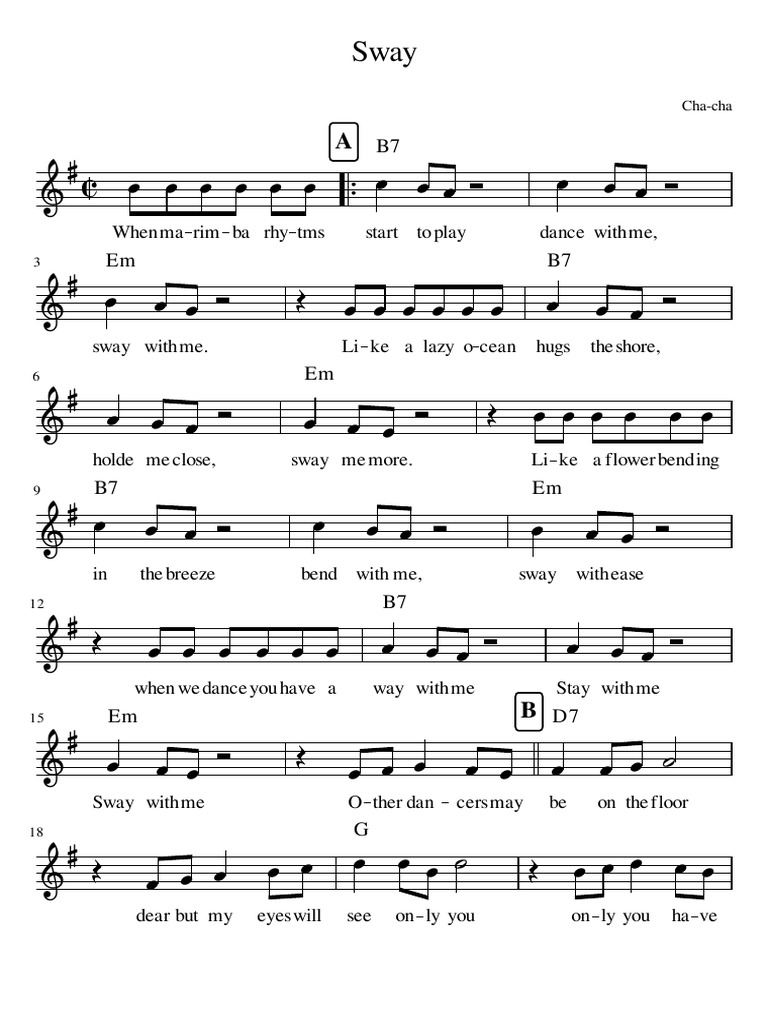 Sway | PDF | Partner Dance | Social Dance