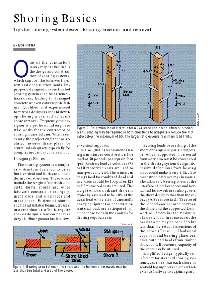 Concrete Construction Article PDF - Shoring Basics | PDF | Structural ...