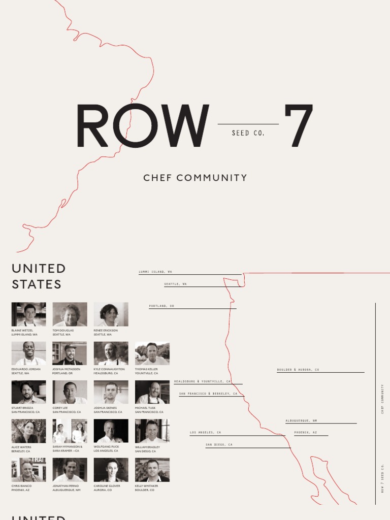 Row 7 Chef Map | PDF | Gastronomy | Cooking