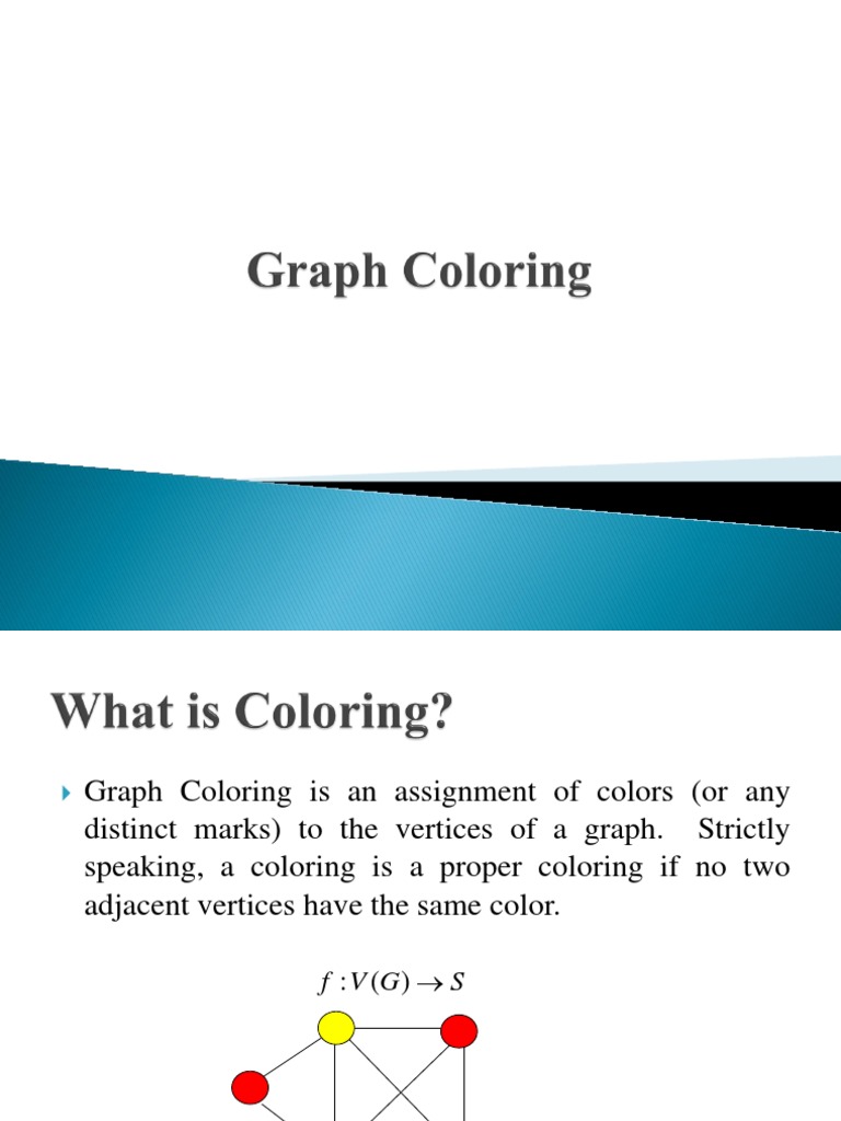 Graph Coloring | PDF | Vertex (Graph Theory) | Mathematical Relations
