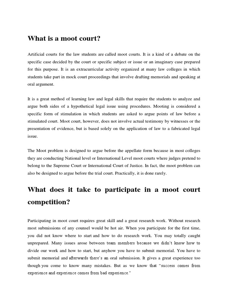 Moot Memorial Format | PDF | Separation Of Powers | Public Sphere