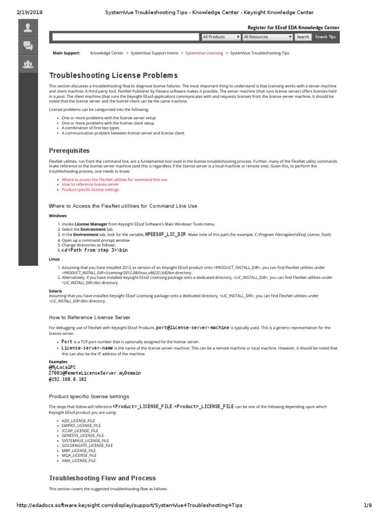 SystemVue Troubleshooting Tips - Knowledge Center - Keysight Knowledge Center | PDF | Firewall ...