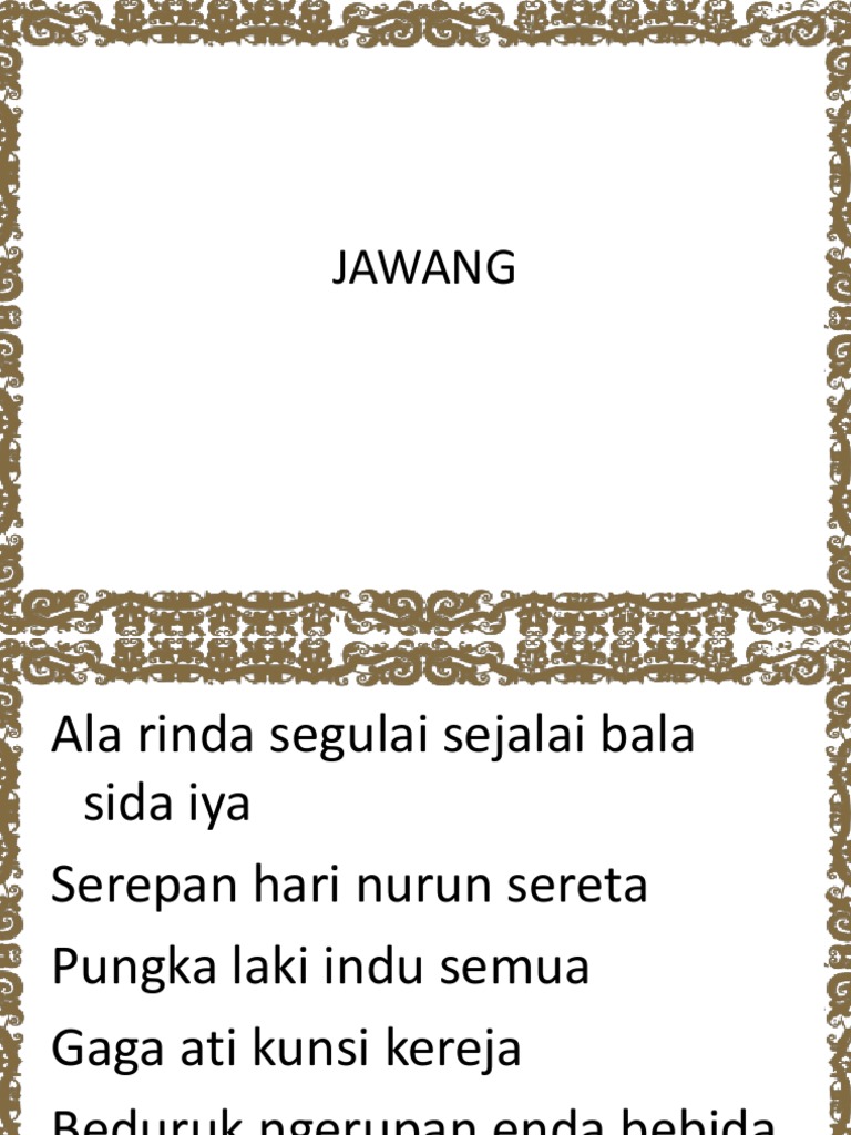 JAWANG | PDF
