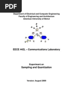 Lab 1 - Sampling and Quantization Using MATLAB | PDF | Signal (Electrical Engineering) | Matlab