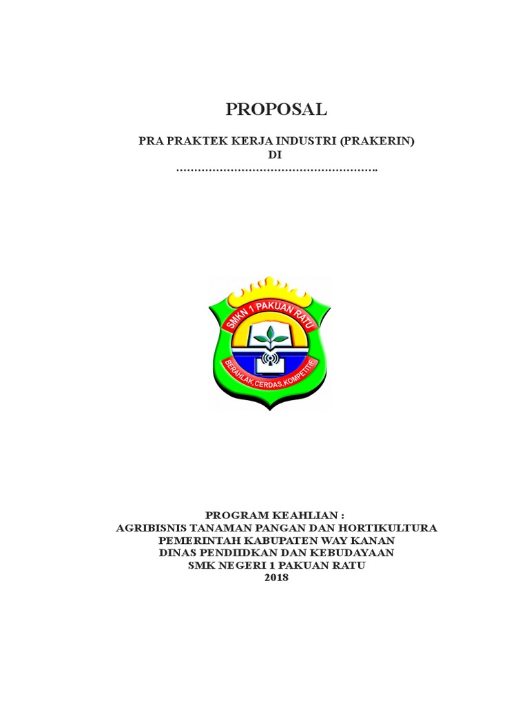 1.3.a Proposal Pengajuan Prakerin ATPH | PDF