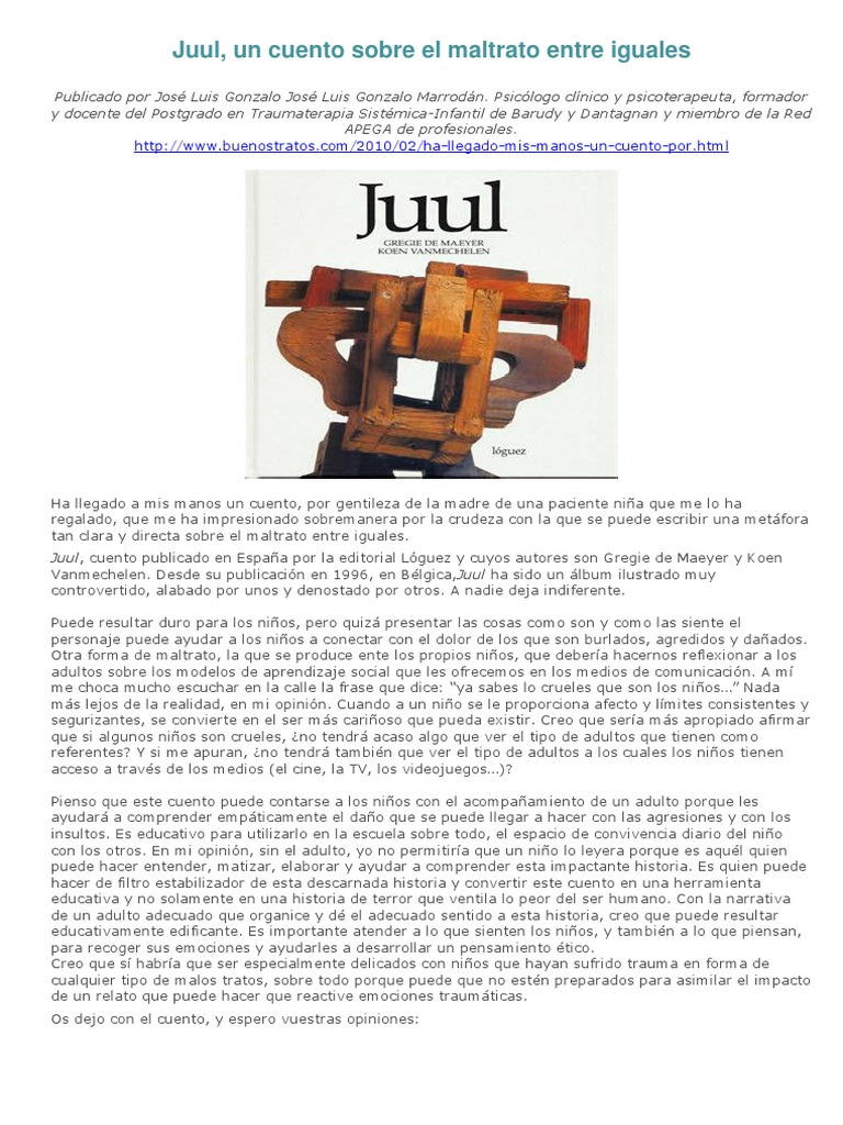 Articulo Sobre Cuento Juul | PDF | Cuentos | Adultos