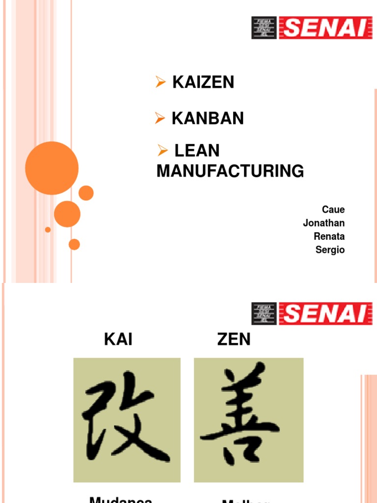 Kaizen Kanban Lean Manufacturing | PDF | Fabricação enxuta | Prestação ...