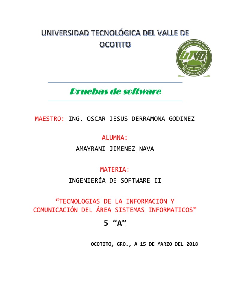 Tipos de Pruebas de Software | PDF | Selenio (software) | Software